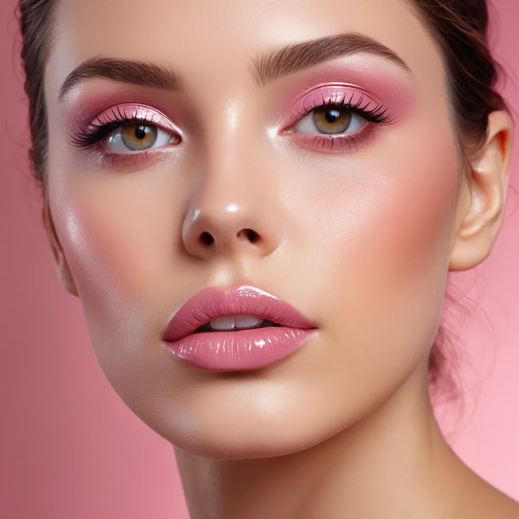 examples-of-pink-makeup-looks-soft-pink-eyeshadow-glossy-lip.webp