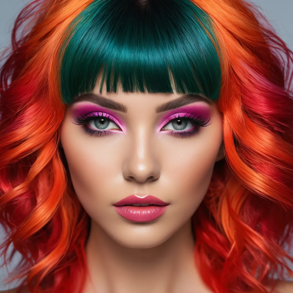 sac-makyaj-modelleri-colorful-hair-makeup-styles.webp