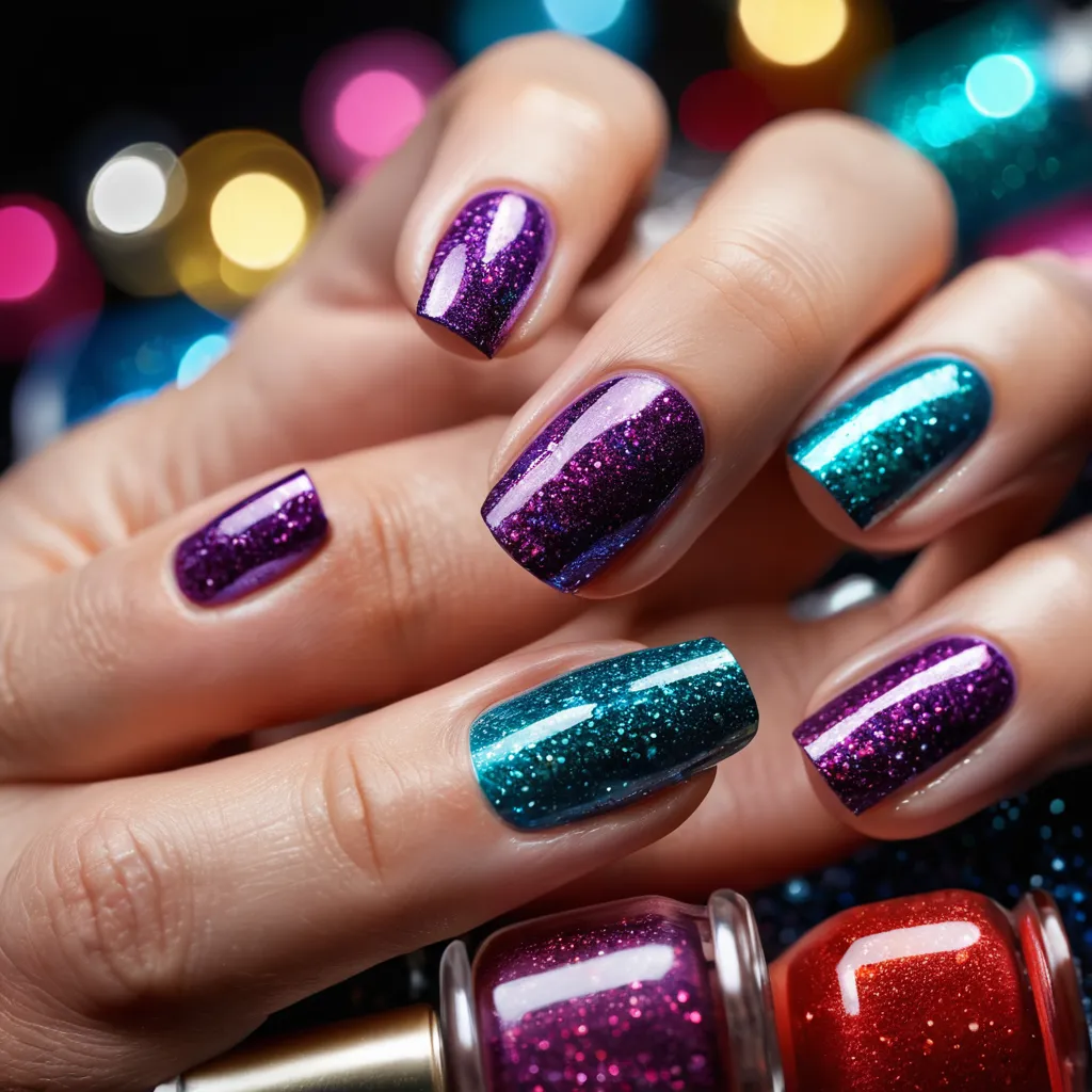 Simli Oje Modelleri: Işıldayan Güzellik